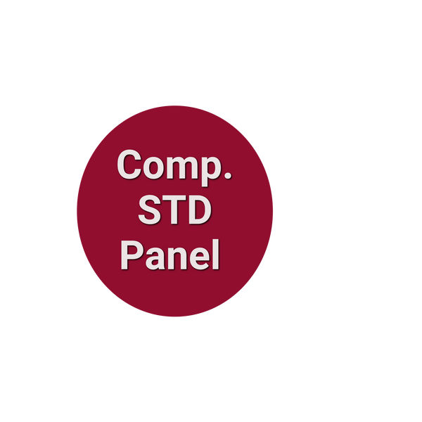 Comprehensive STD Panel Gonorrhea, Syphilis, HIV, Herpes, Hep B & C ...
