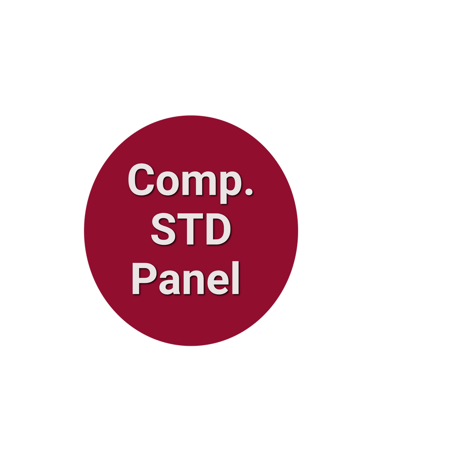 Comprehensive STD Panel Gonorrhea, Syphilis, HIV, Herpes, Hep B & C ...